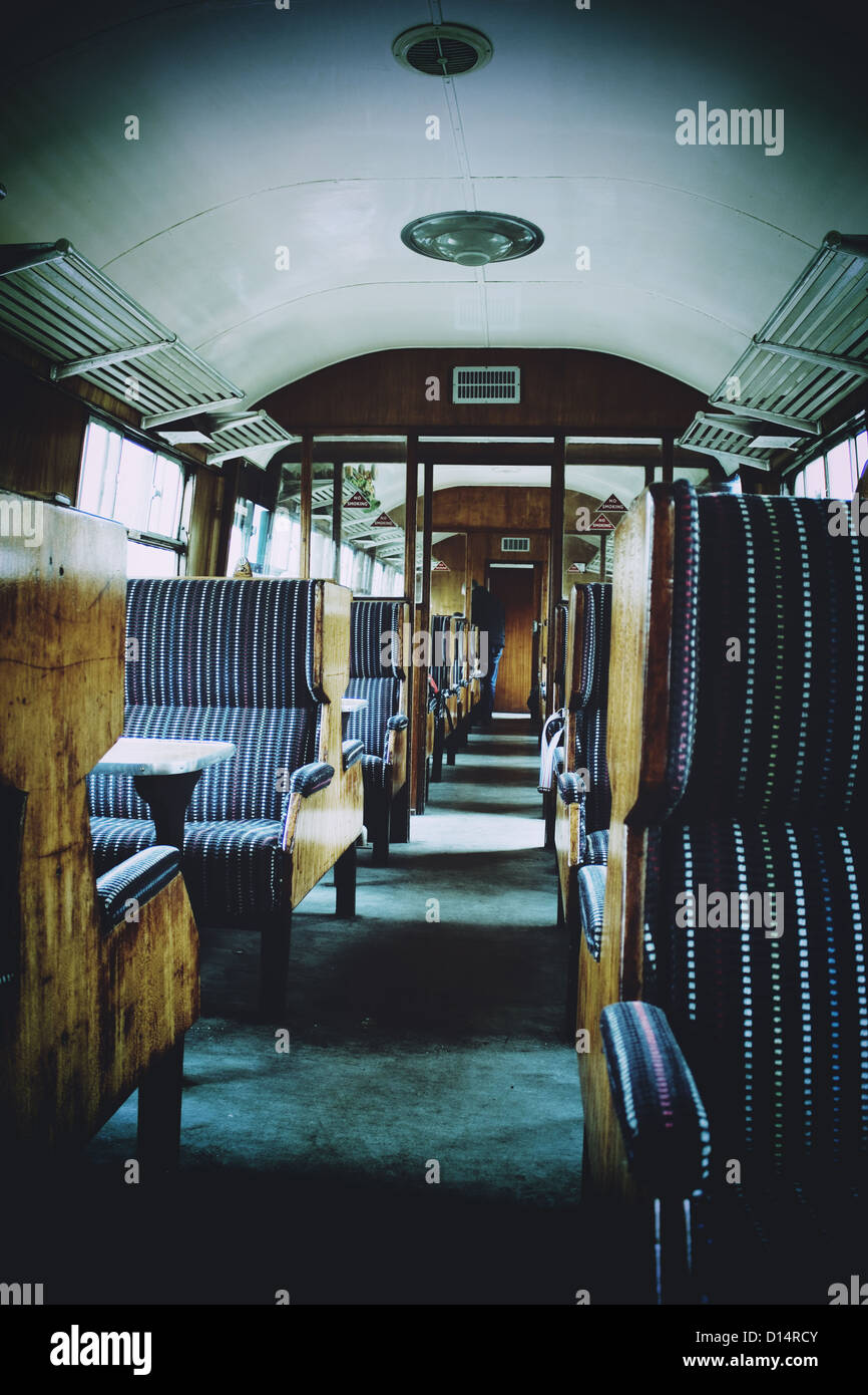 Steam train carriage interior hi-res stock photography and images - Alamy
