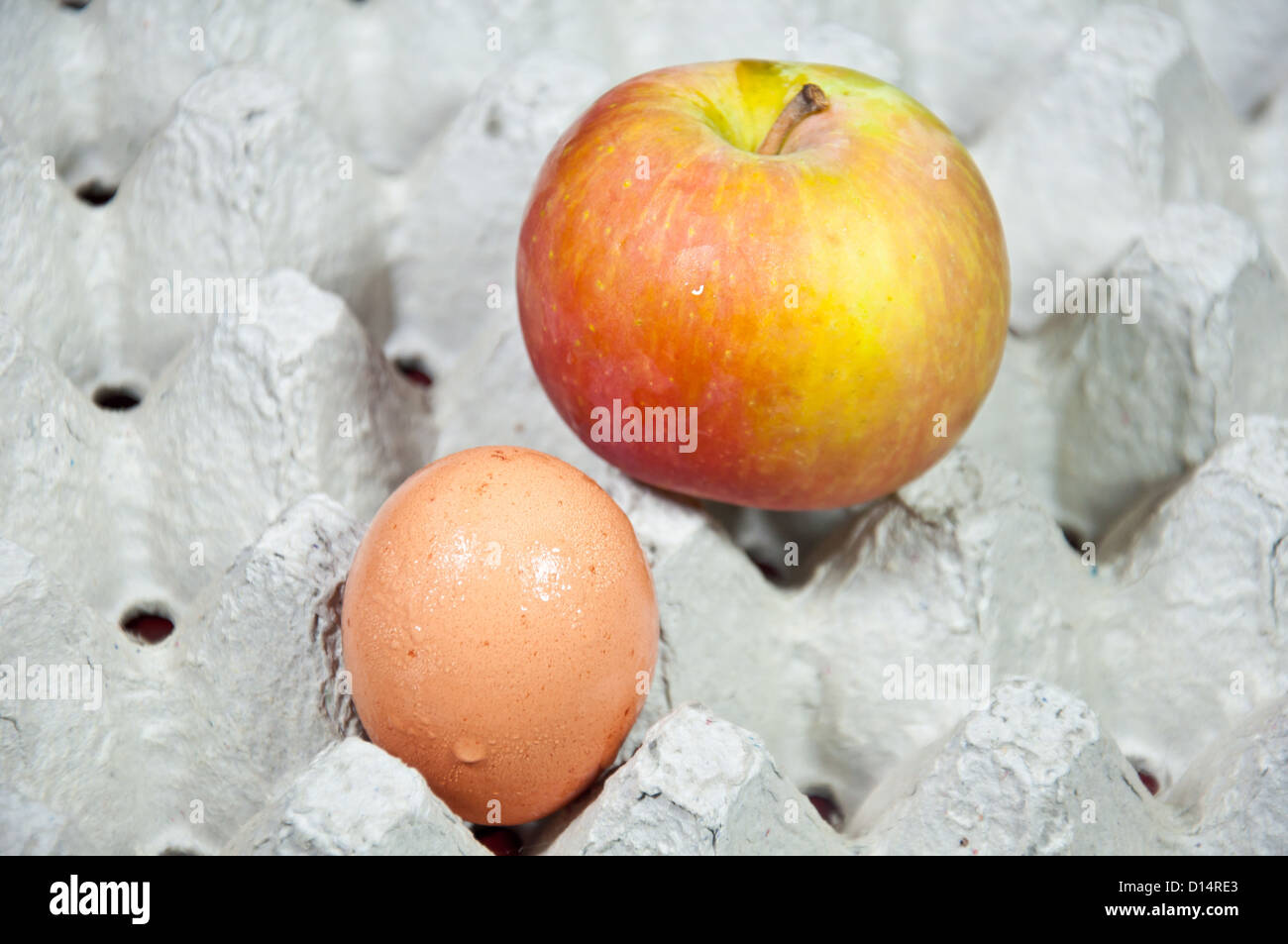 apple and egg for food Stock Photo - Alamy