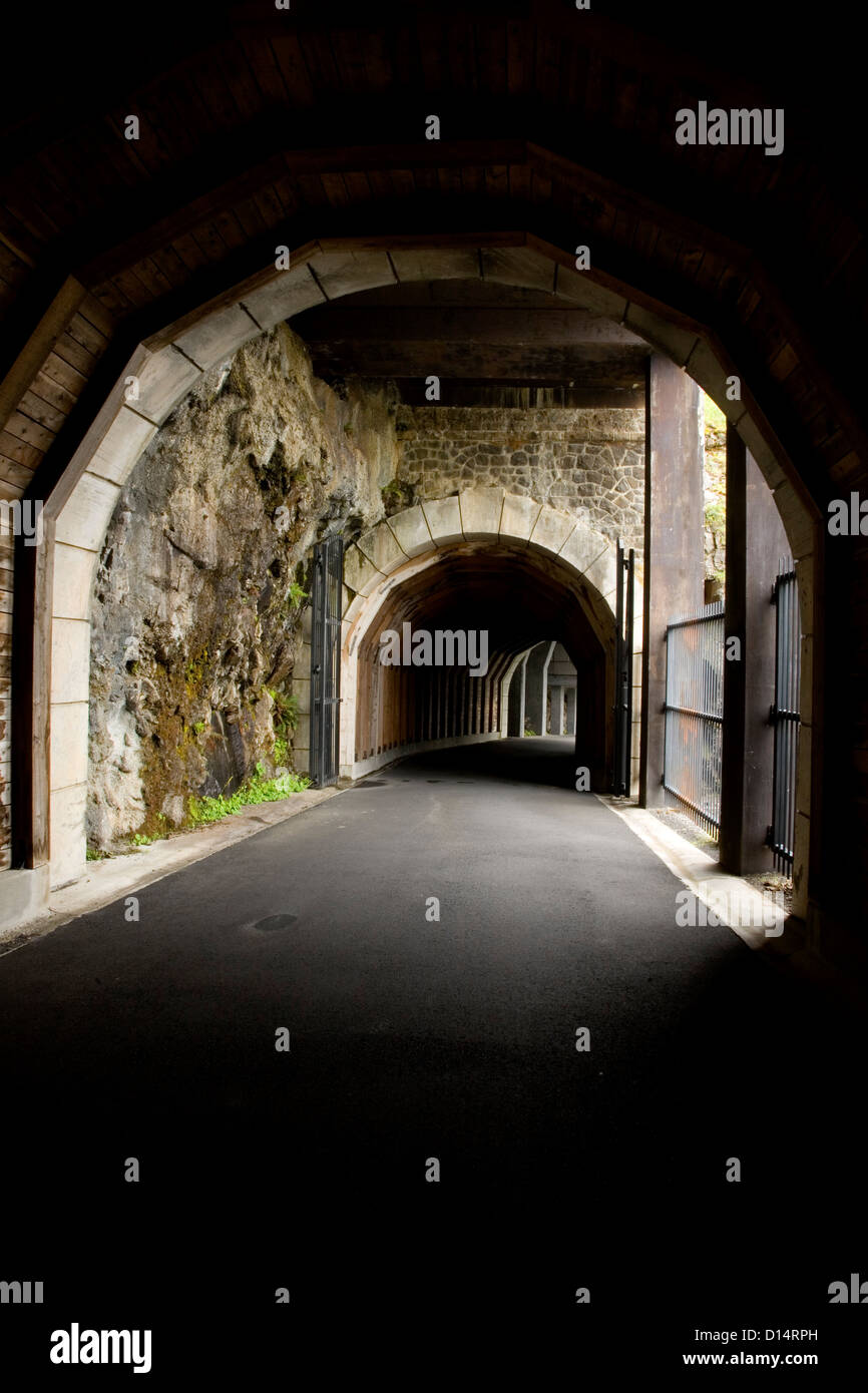 Mosier Twin Tunnels East section of the Historic Columbia River Highway ...