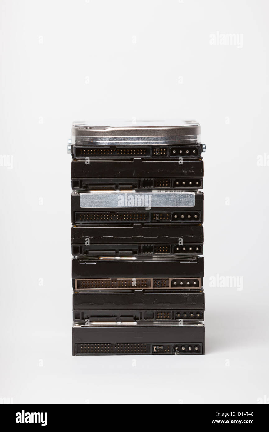 Pile of hard disk hi-res stock photography and images - Alamy