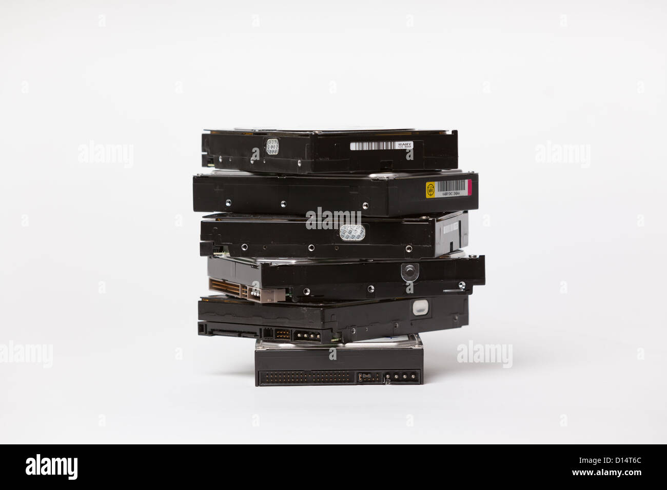 Pile of hard disk drives Stock Photo - Alamy