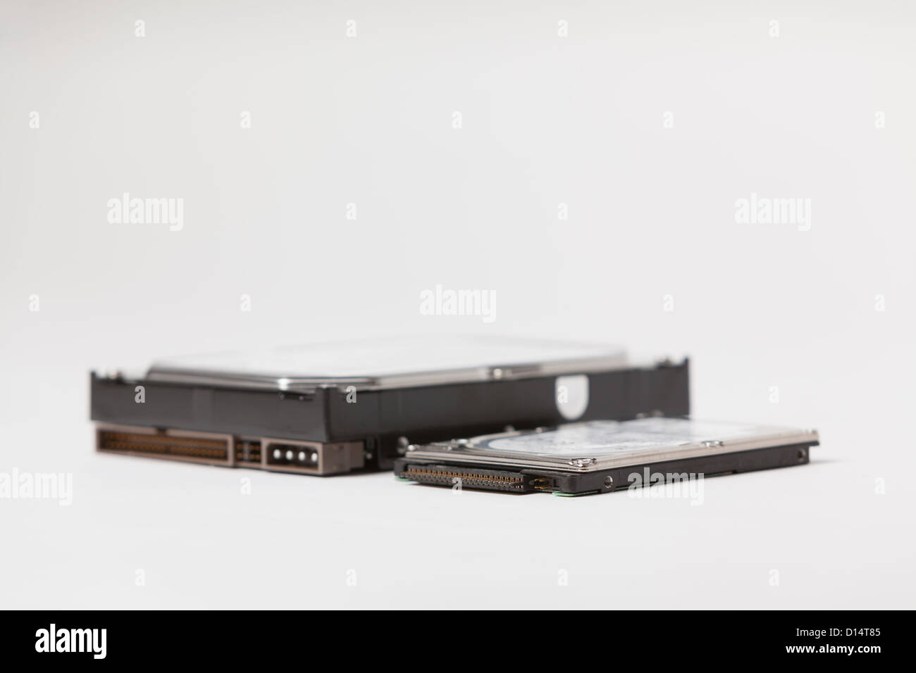 Small and large hard drive Stock Photo - Alamy
