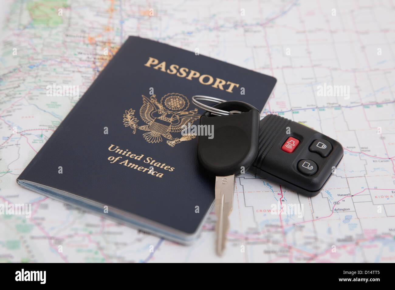 Usa map car keys hi-res stock photography and images - Alamy