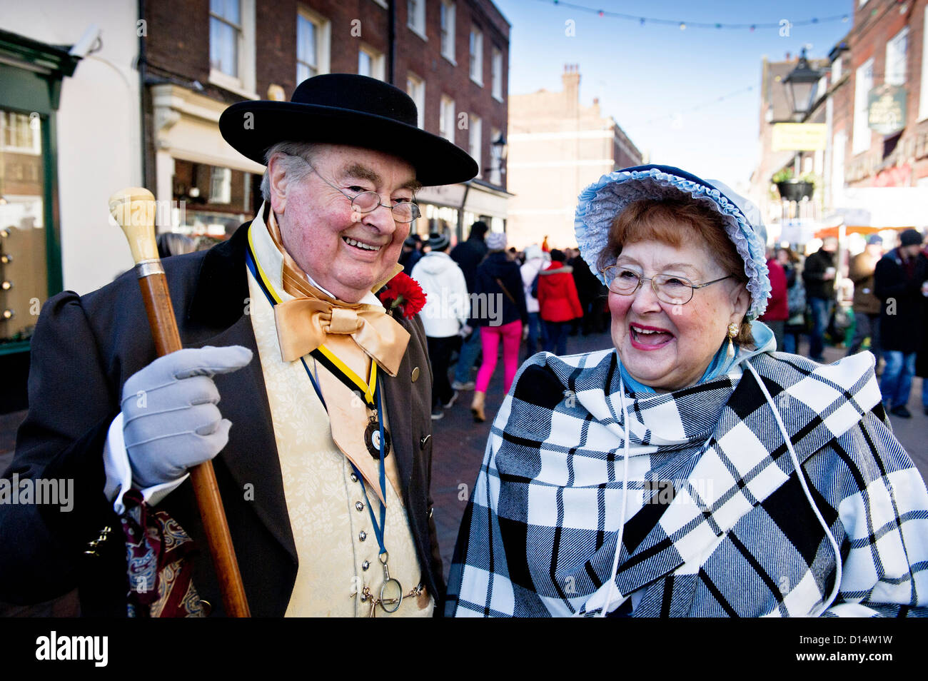 Characters at the Dickens Christmas Festival in Rochester Stock Photo ...