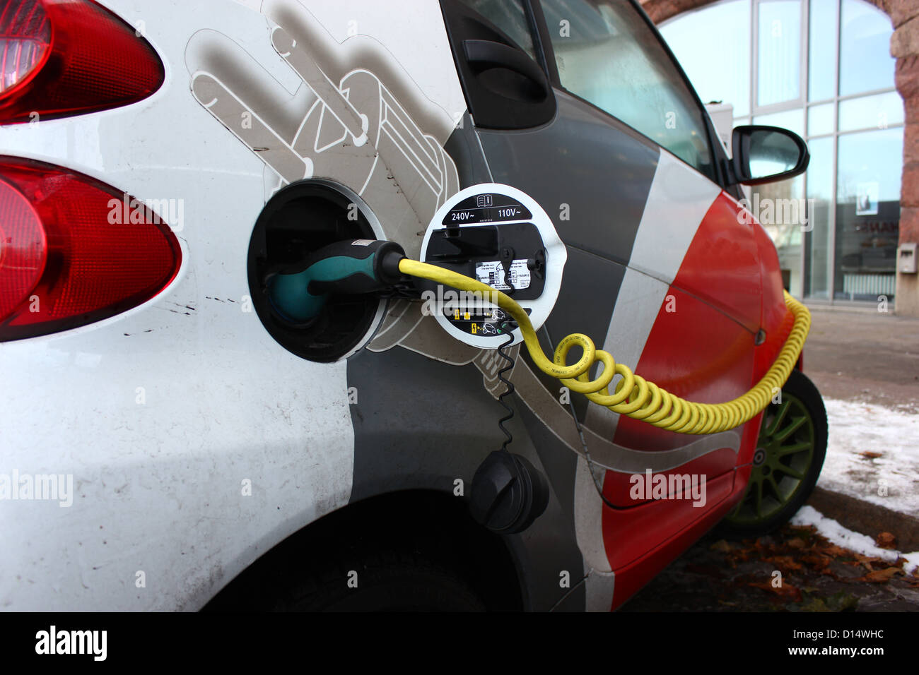 Rear View Electric Car High Resolution Stock Photography and Images - Alamy