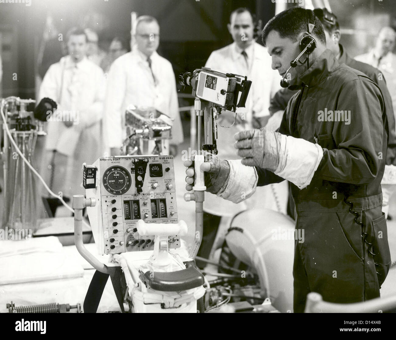 The lunar roving vehicle (LRV) qualification unit, designed by Boeing ...