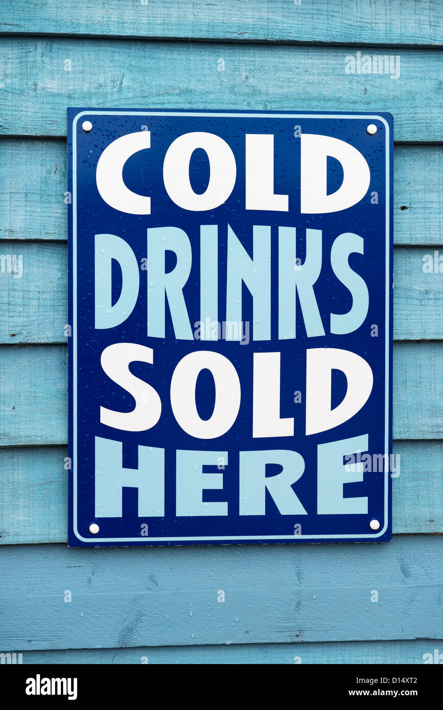 Cold drinks sold here sign hi-res stock photography and images - Alamy