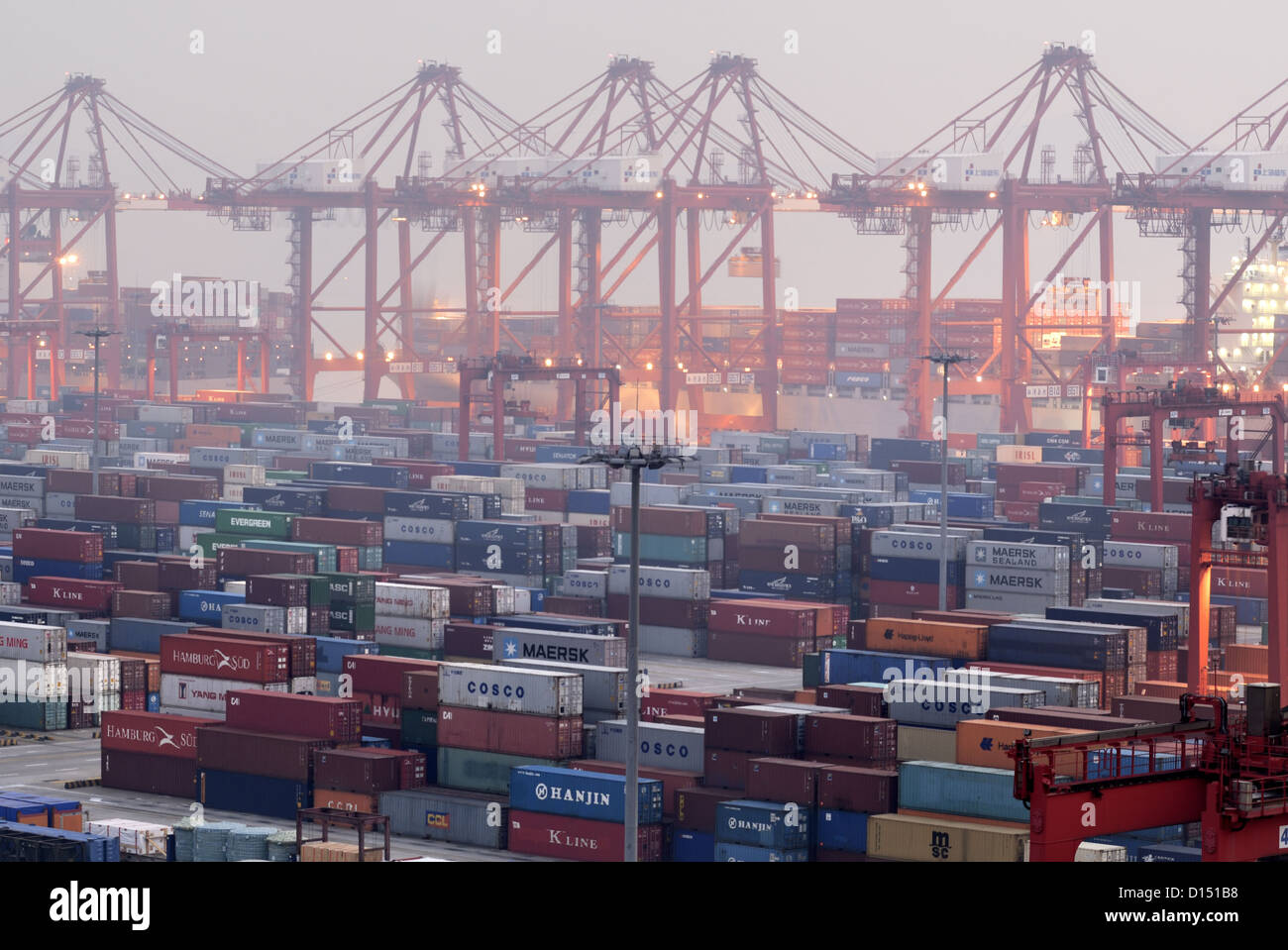 Shanghai Yangshan Deep Water - Port Stock Photo - Alamy