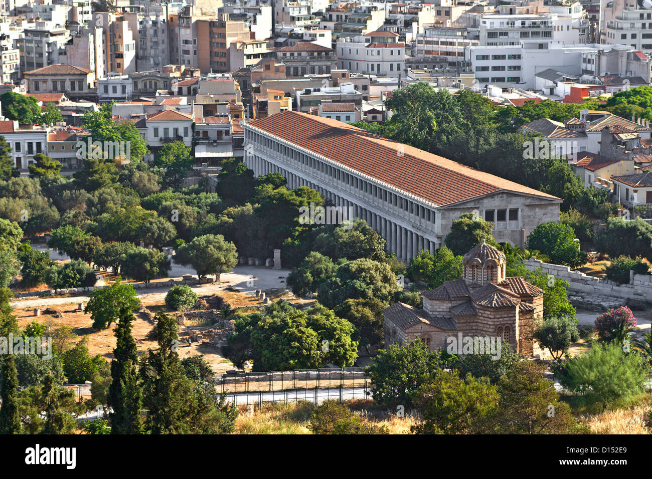 Stoa of Attalos at the ancient agora of Athens, Greece Stock Photo - Alamy
