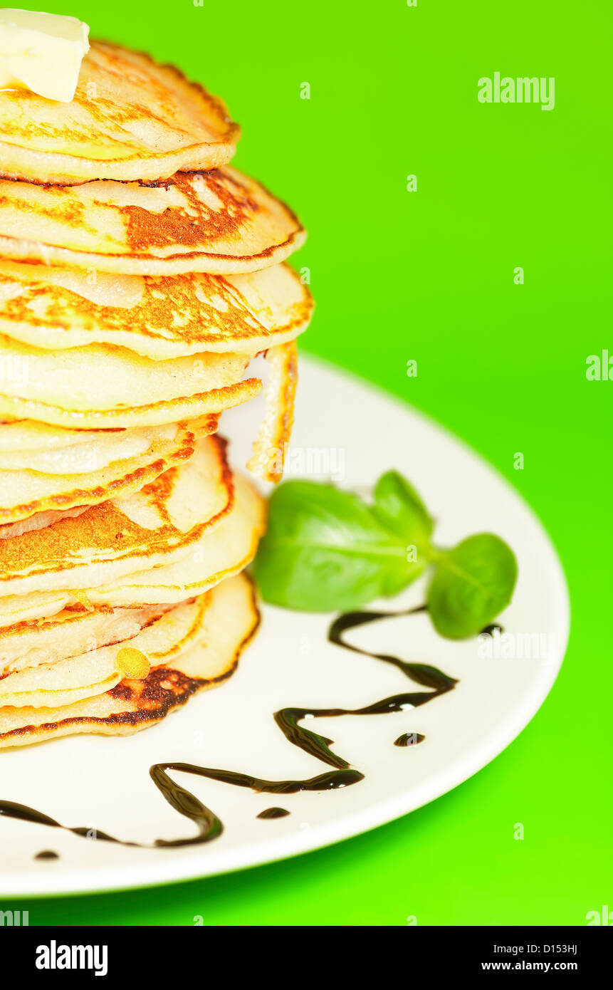 Vertical shot pancakes butter hi-res stock photography and images - Alamy