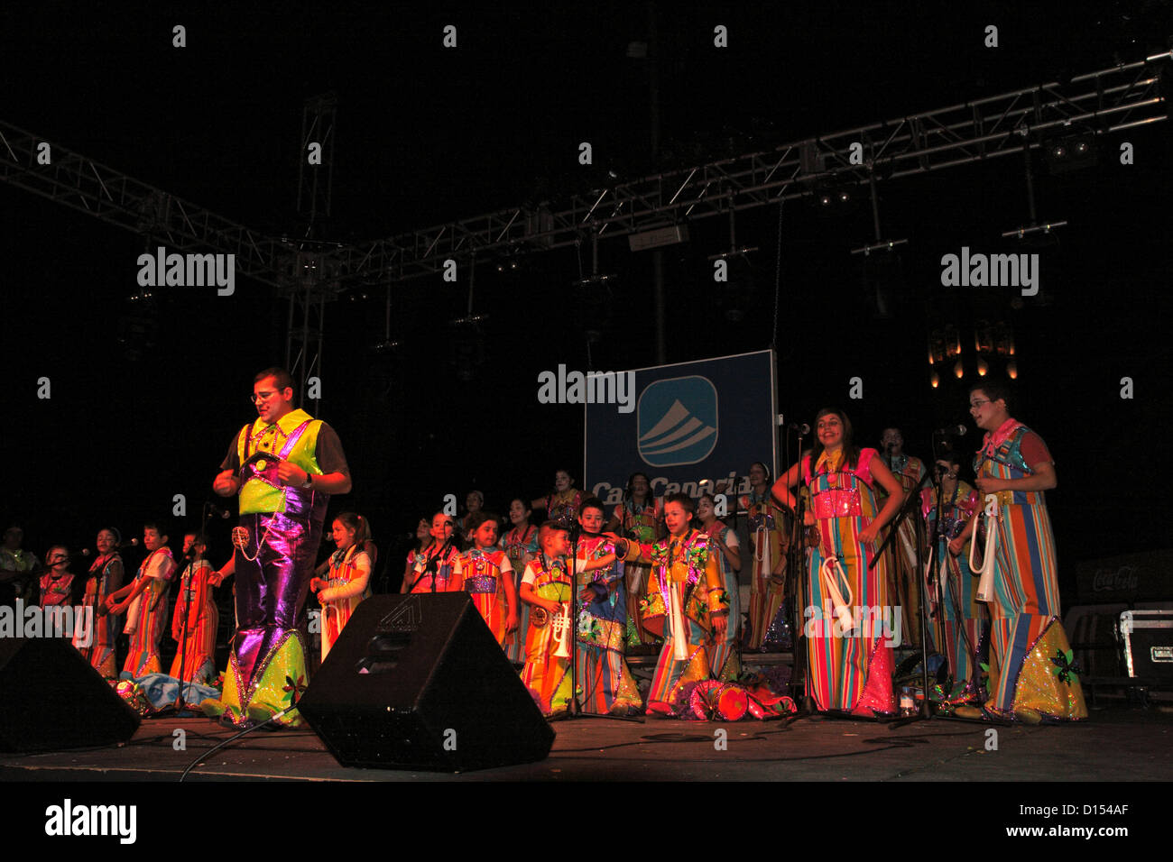 night live show in the Canaries (Carnival Stock Photo - Alamy