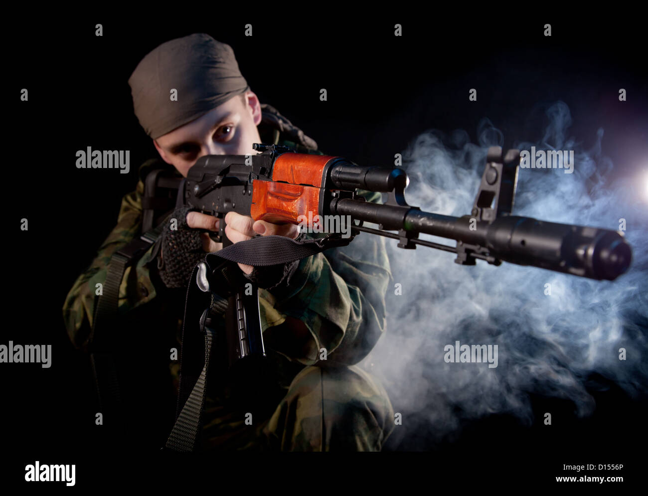 War weaponry holding army soldier military shooting hi-res stock ...