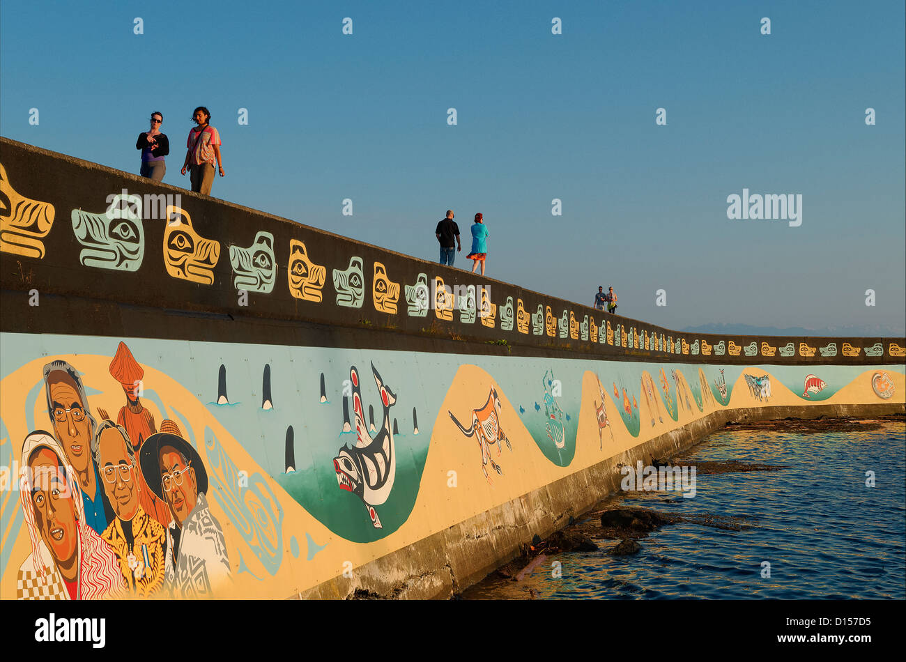 "The Unity Wall.' on the historic Ogden Point breakwater, Victoria ...
