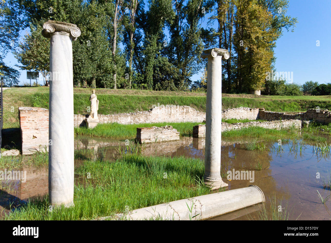 Archaeological site of ancient Dion of Katerini city in north Greece ...