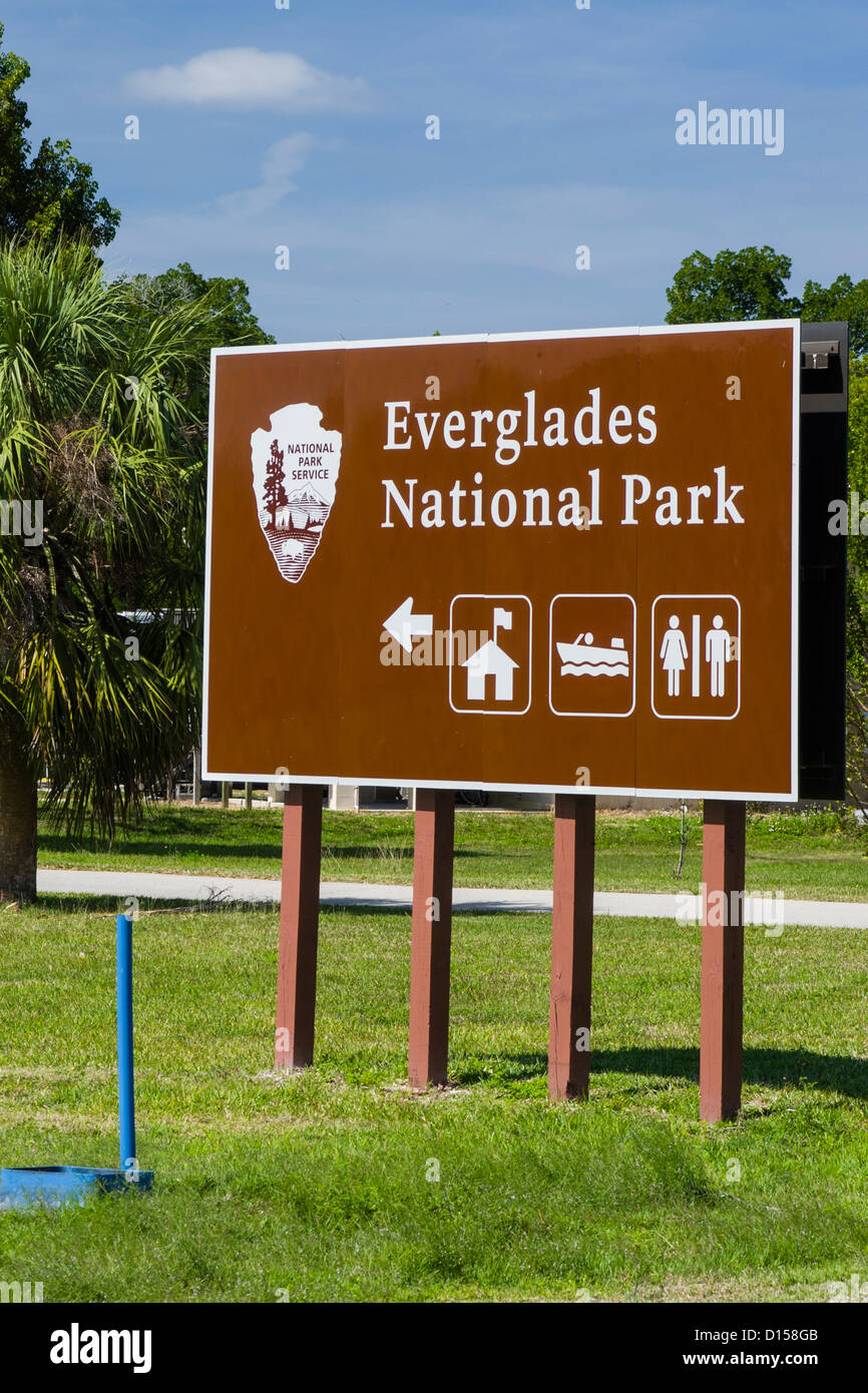 Everglades National Park Sign Florida Stock Photos & Everglades ...