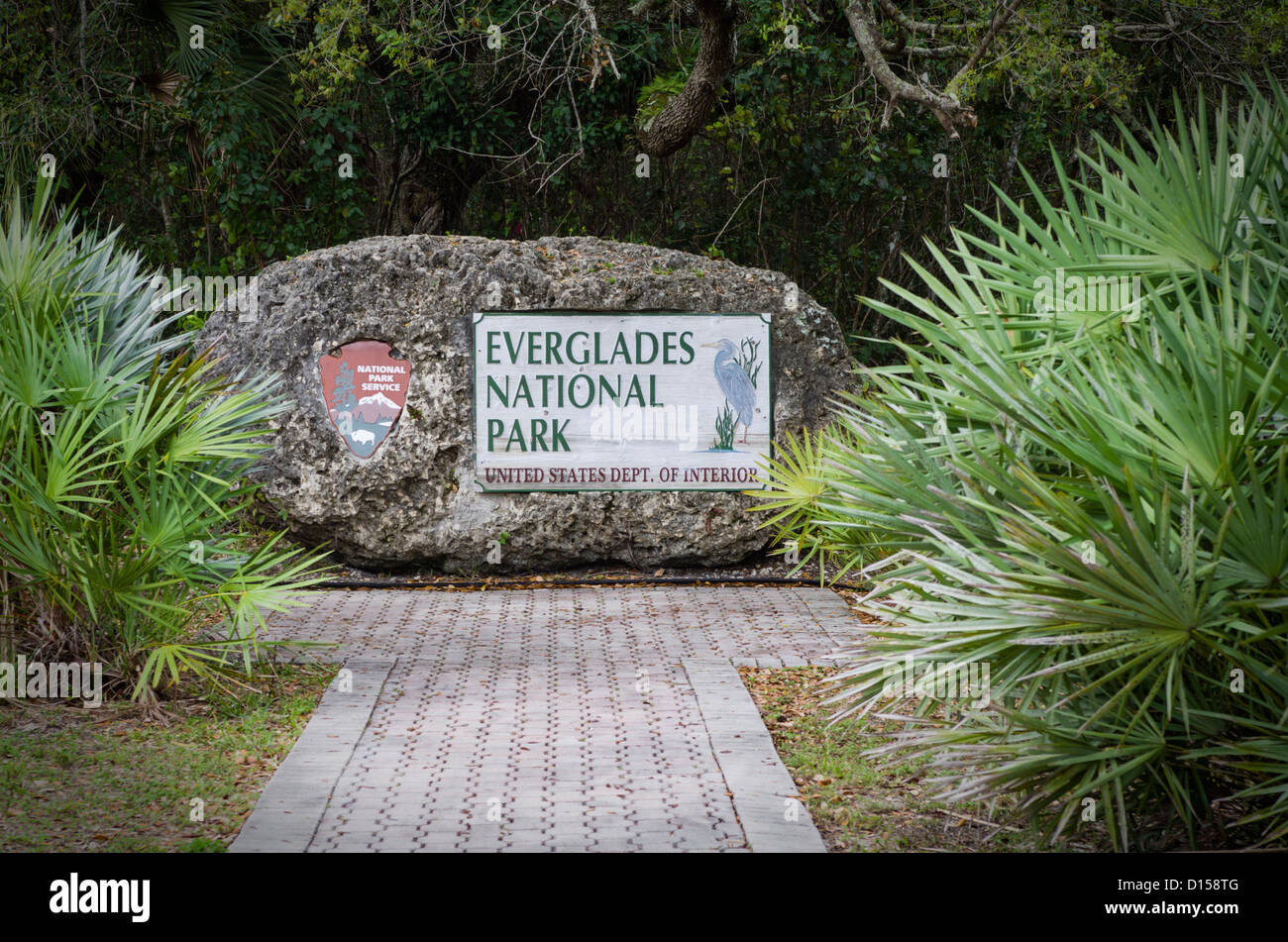 Everglades national park sign florida hi-res stock photography and ...