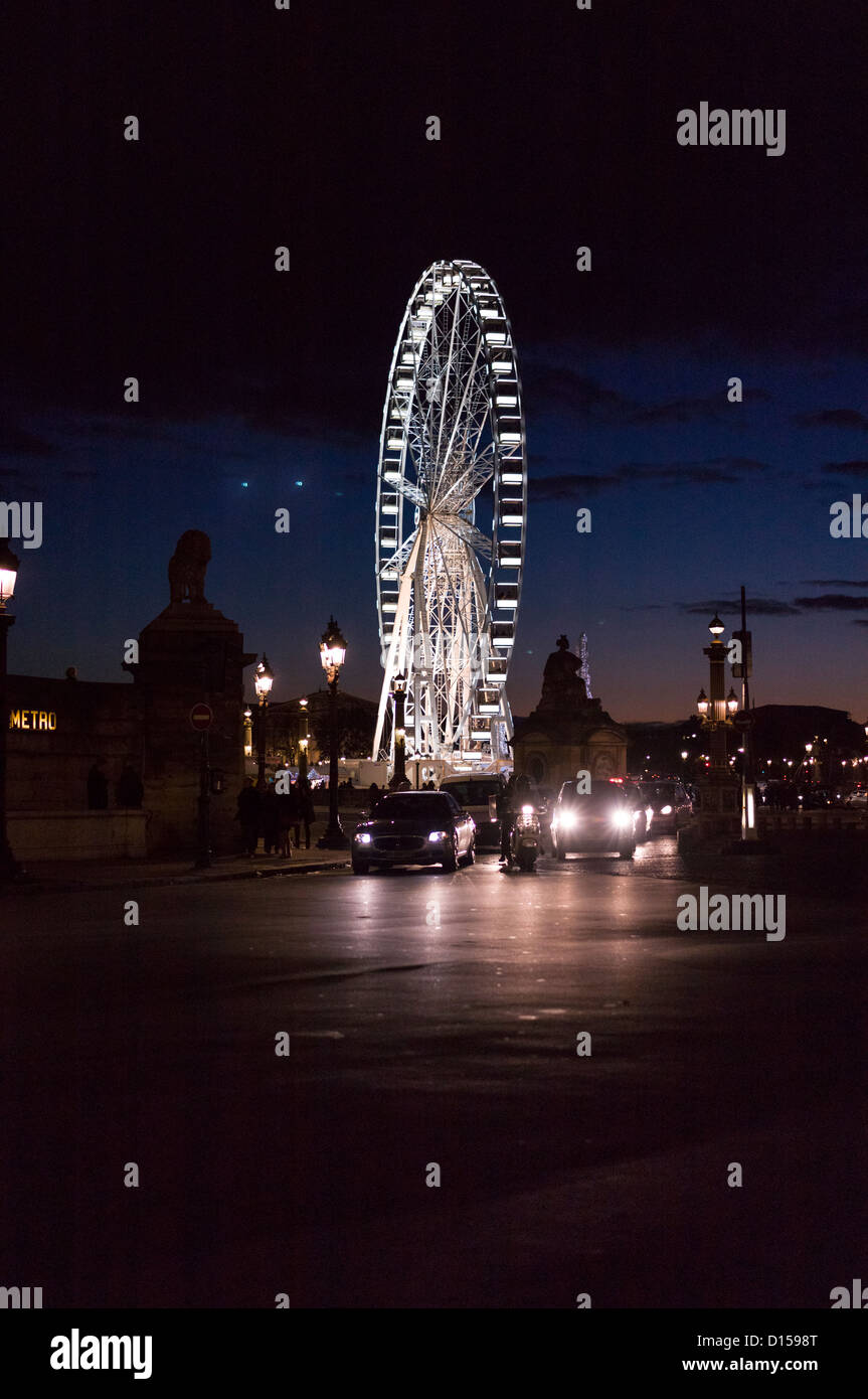 FERRIS WHEEL PLACE DE LA CONCORDE PARIS FRANCE Stock Photo - Alamy
