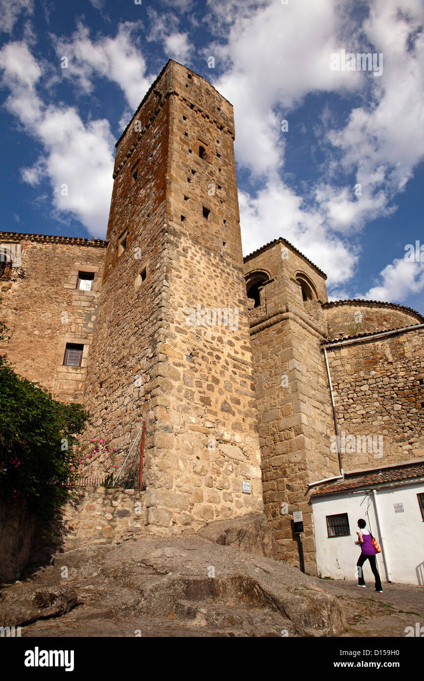 Torre y Alcazar de Luis de Chaves historic center Trujillo Caceres ...