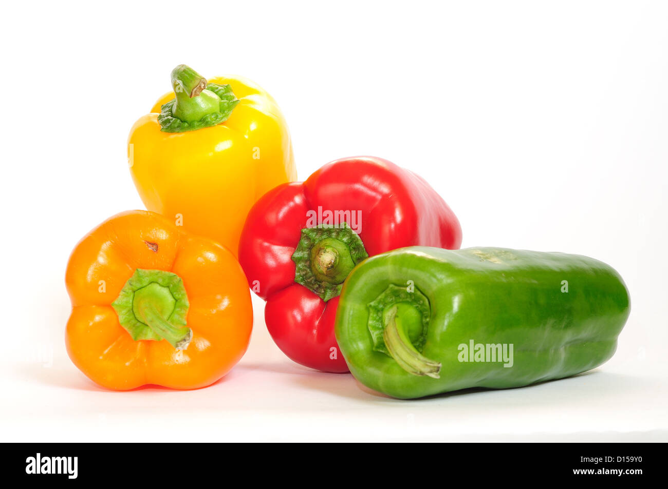 Bell peppers of different colors Stock Photo - Alamy