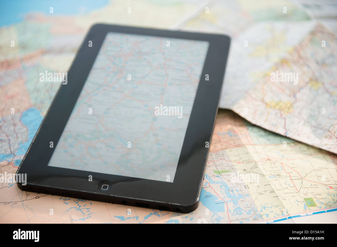 Digital road map hi-res stock photography and images - Alamy