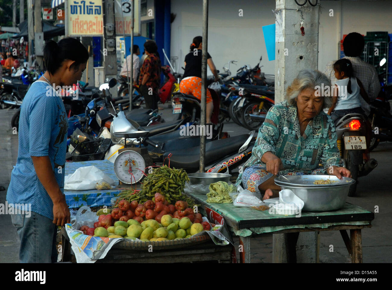 Market, people , Pak Nam Pran, Near, Evason Hideaway, Pran Buri. Hua ...