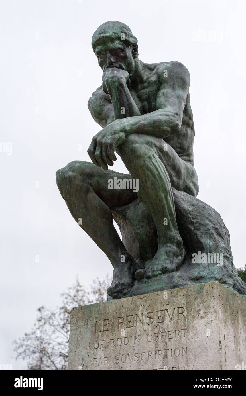 THE THINKER RODIN MUSEUM PARIS FRANCE Stock Photo - Alamy