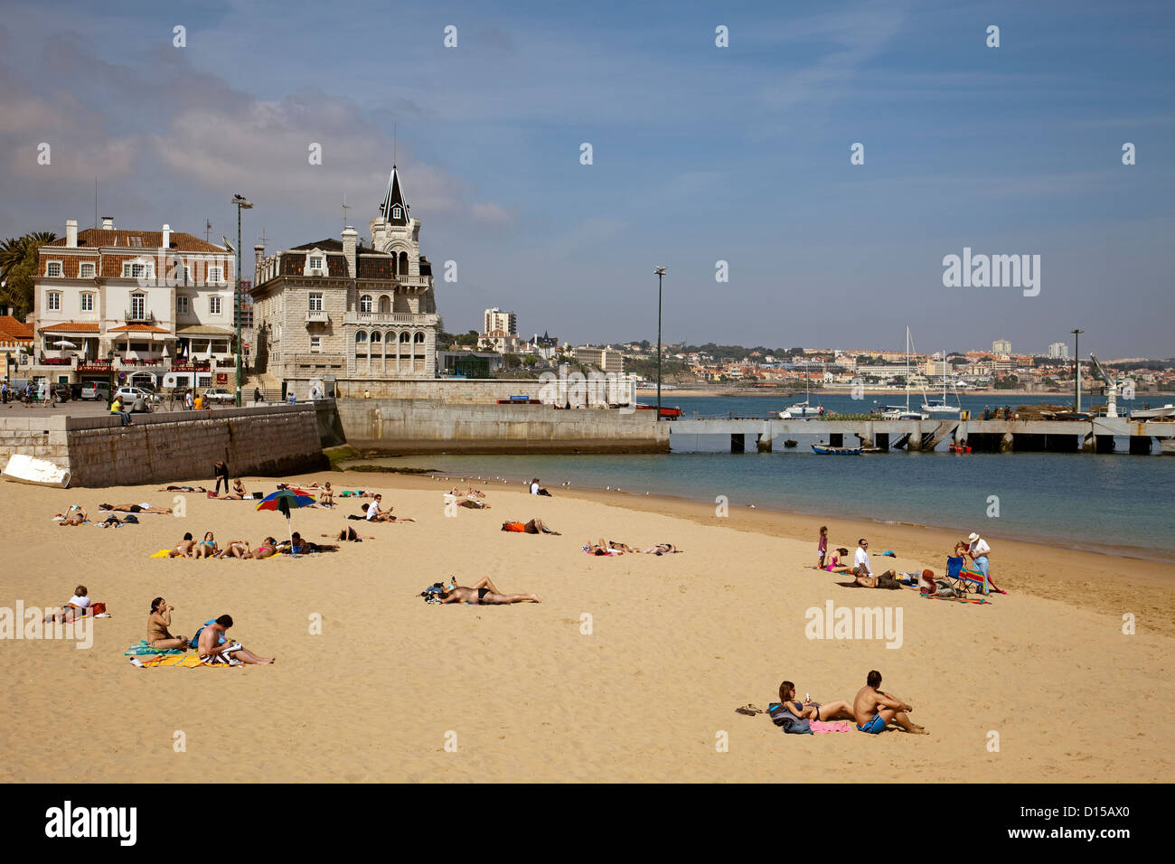 Beaches of Cascais Portugal Playas de Cascais Portugal Stock Photo - Alamy