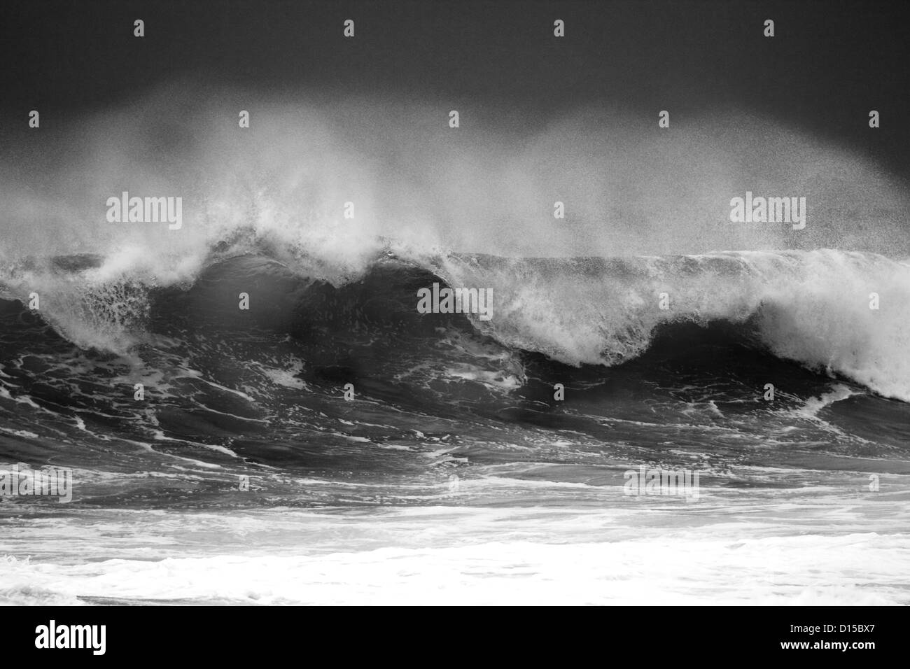 Hawaii, Oahu, Beautiful Wave Breaking Stock Photo - Alamy