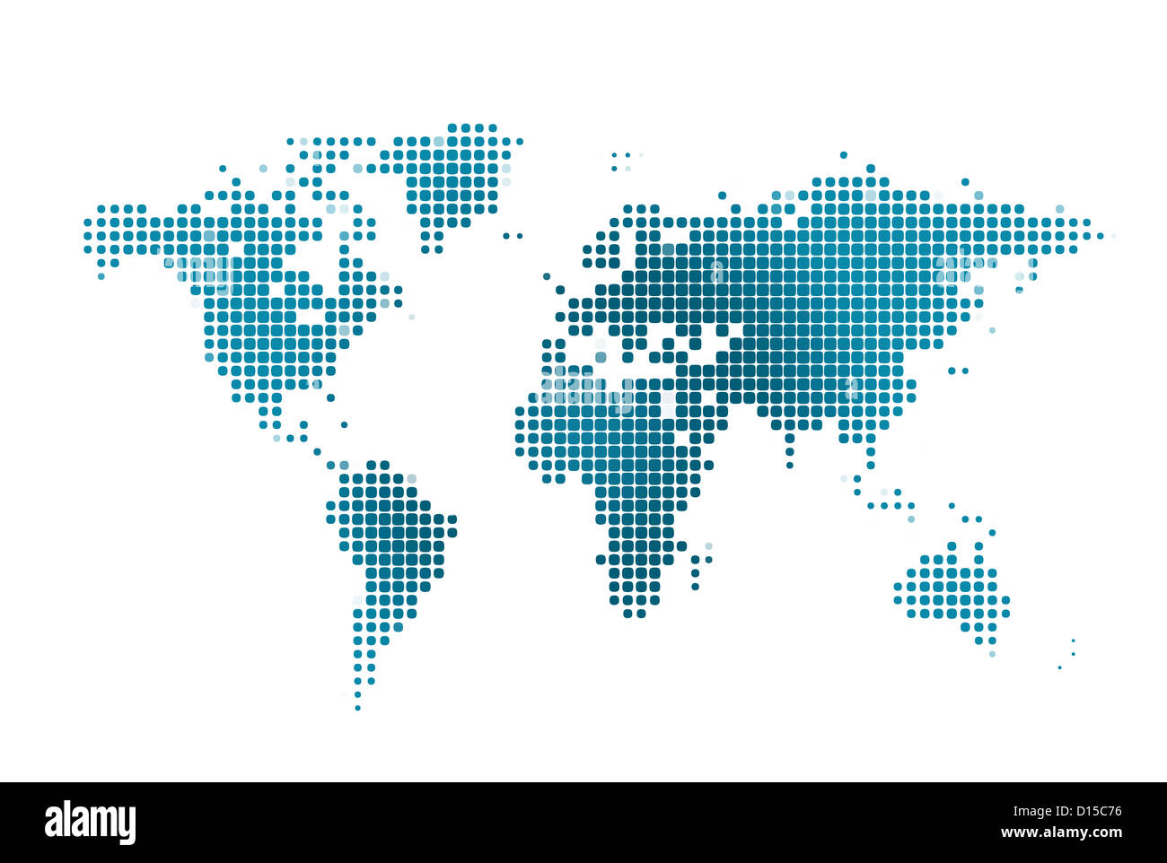 Digital blue world map Stock Photo - Alamy