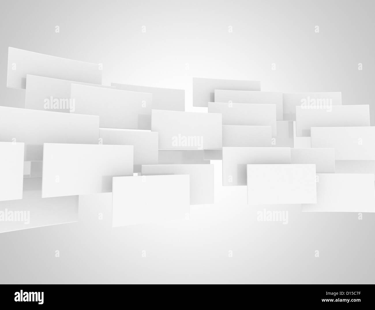 Blank overlapped 3d squares Stock Photo - Alamy