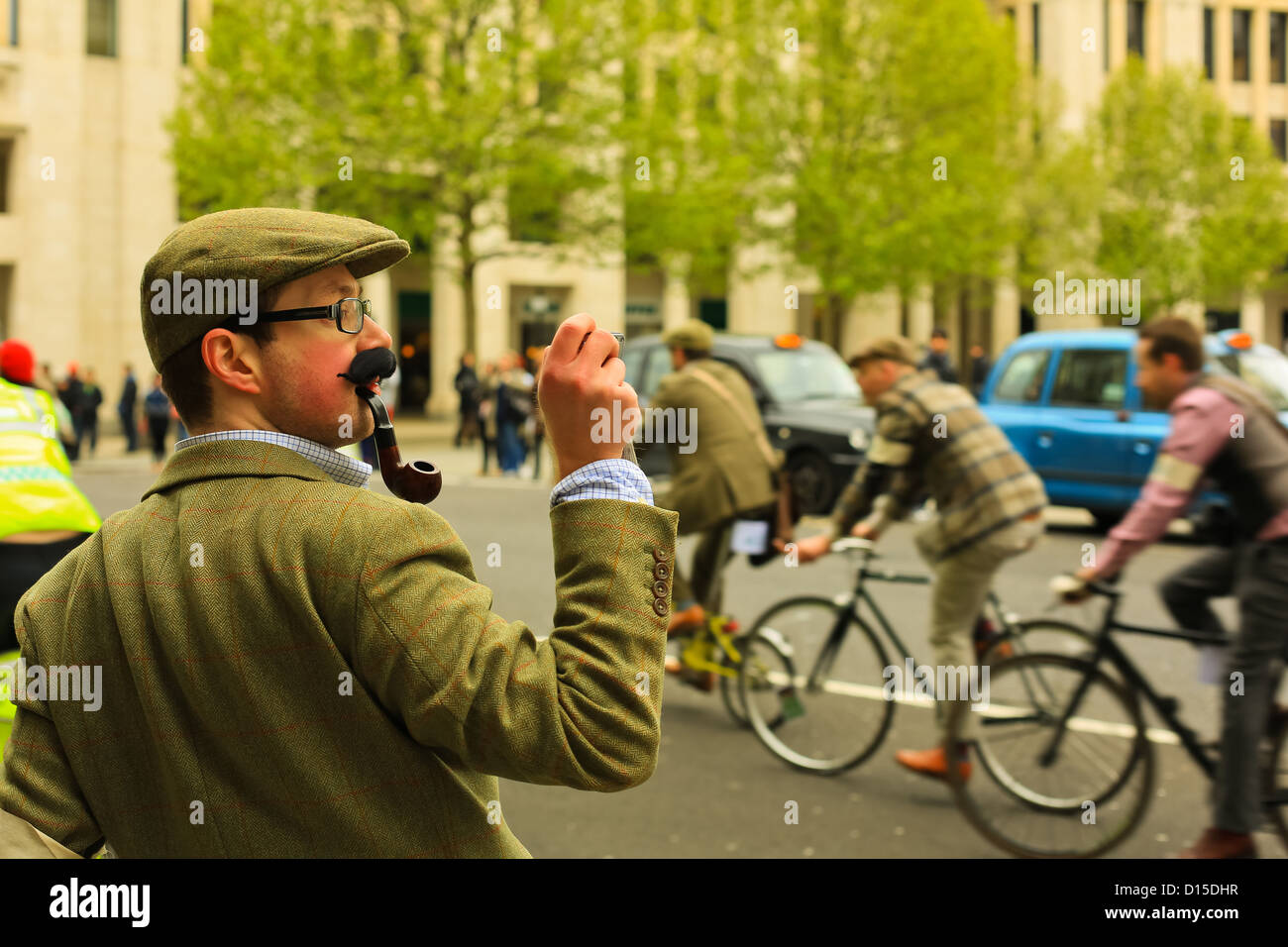 Old bike tour London Stock Photo - Alamy