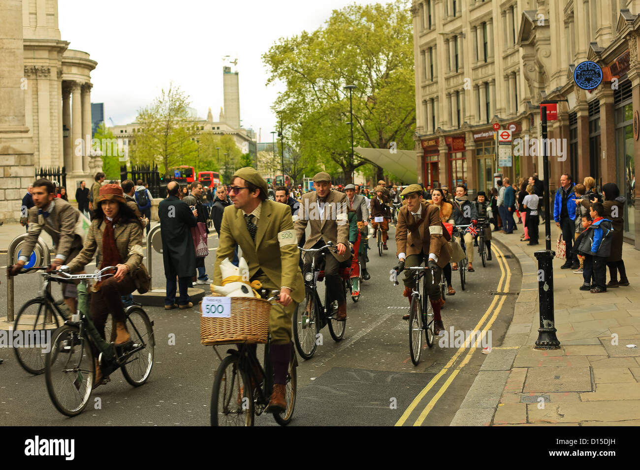 Old bike tour London Stock Photo - Alamy