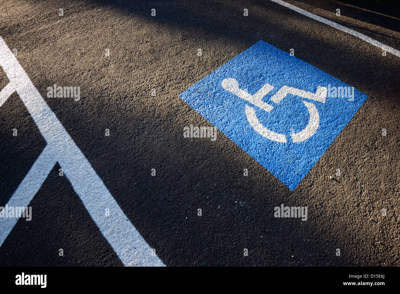 Handicapped parking space Stock Photo - Alamy Handicapped parking space Stock Photo - Alamy