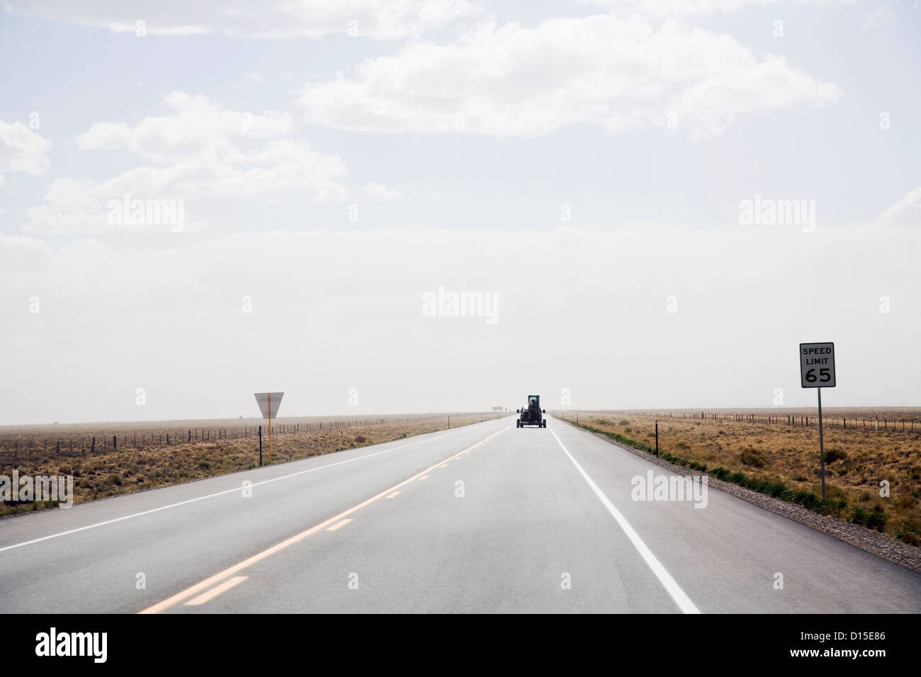 USA, Colorado, Car on open rural highway Stock Photo - Alamy