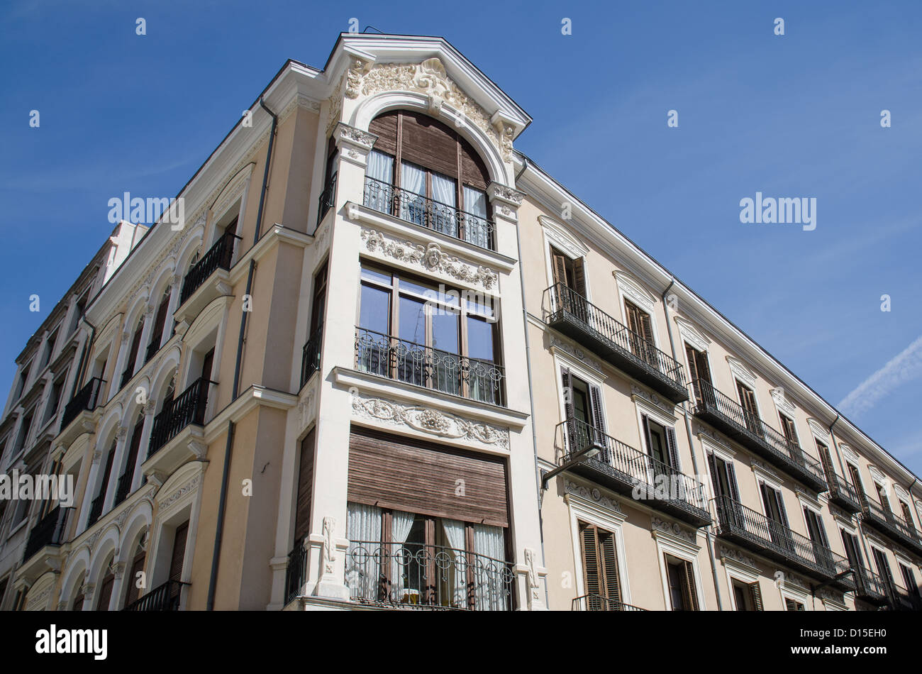Details of the architecture of a building in Valladolid, Spain Stock Photo - Alamy
