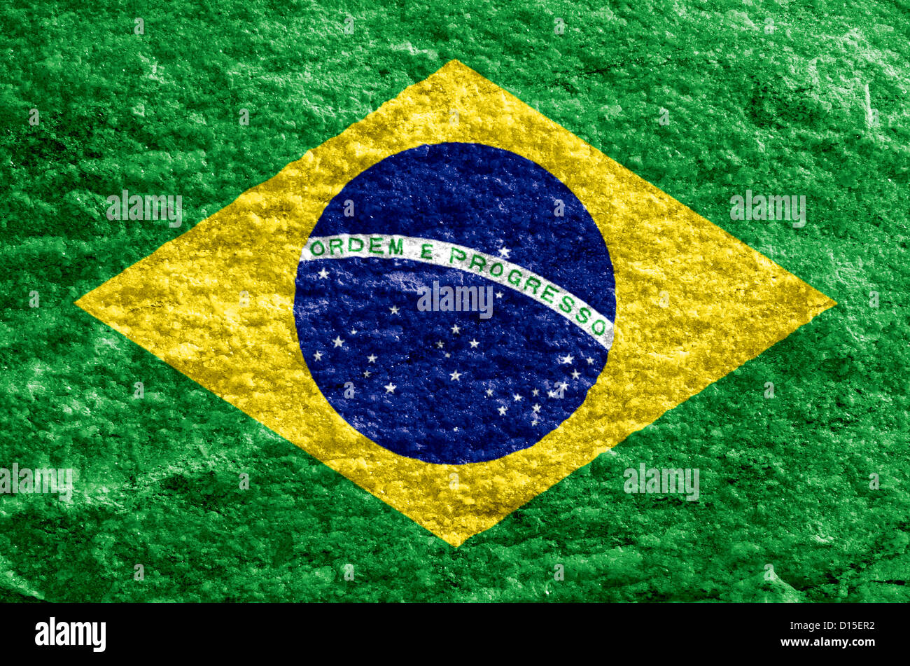 Brazil grunge flag texture background Stock Photo - Alamy