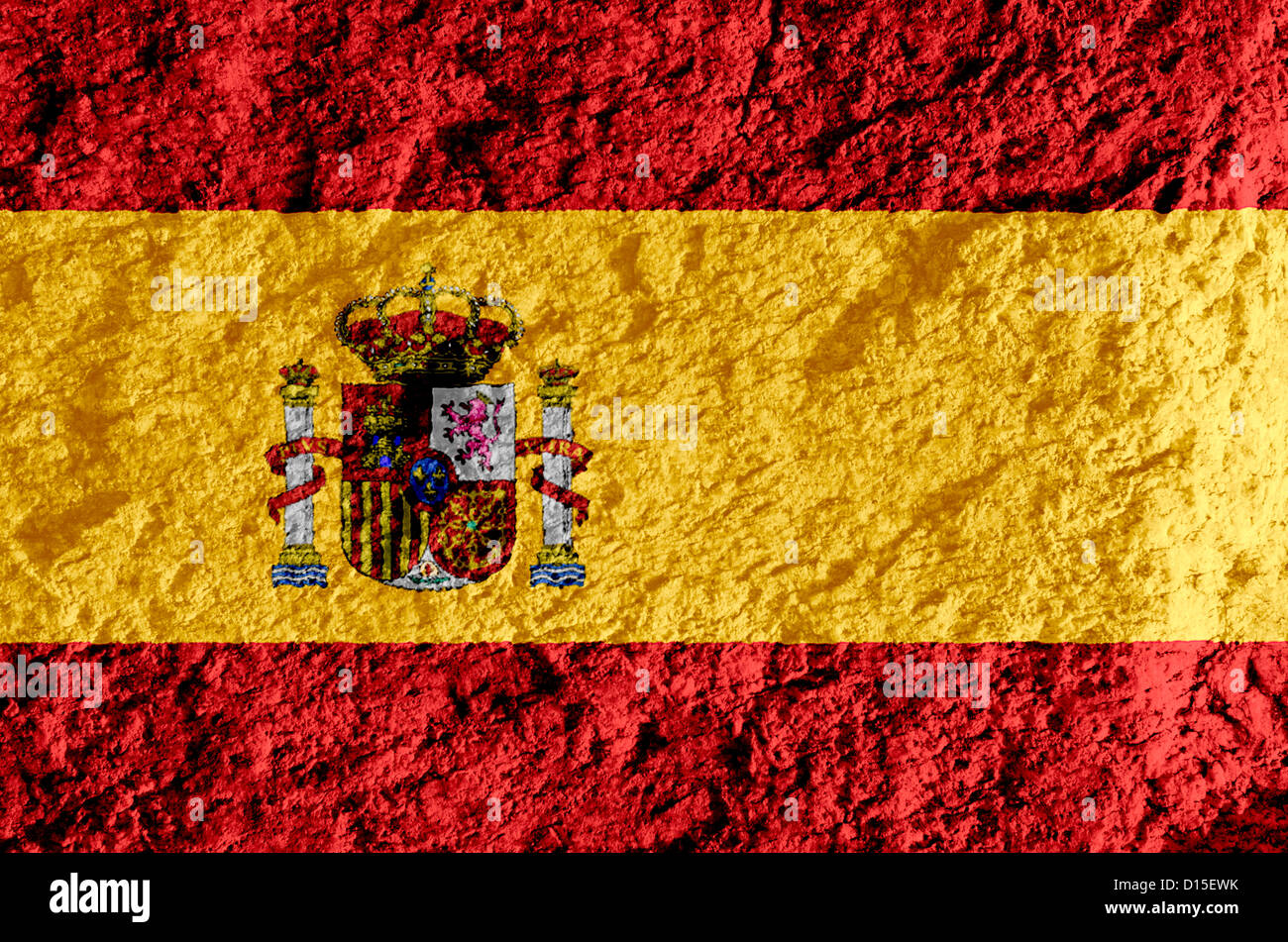 Spain grunge flag texture background Stock Photo - Alamy