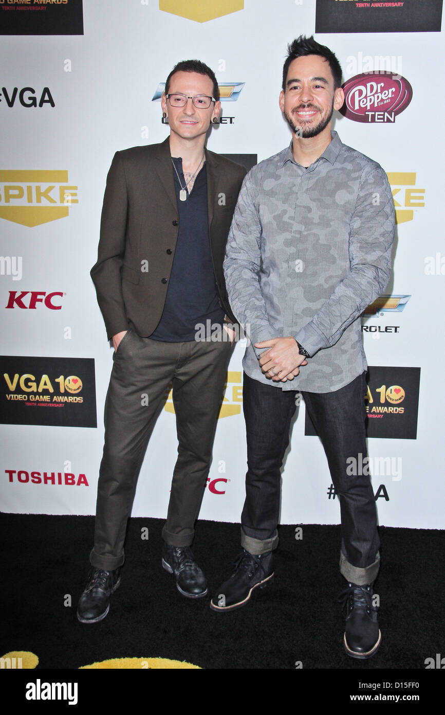 Dec. 7, 2012 - Los Angeles, California, U.S. - Chester Bennington; Mike ...