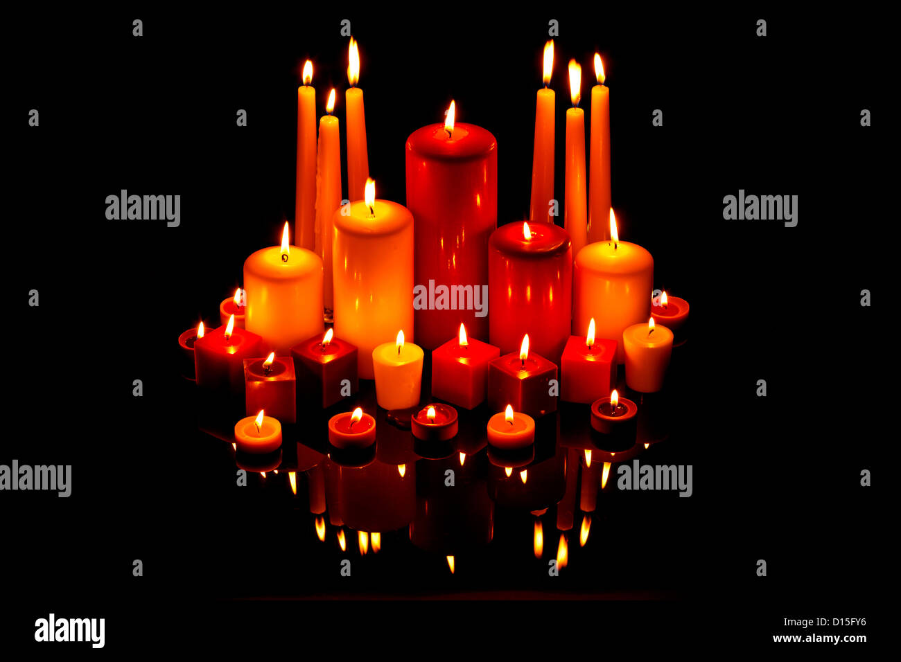 Group of candles hi-res stock photography and images - Alamy