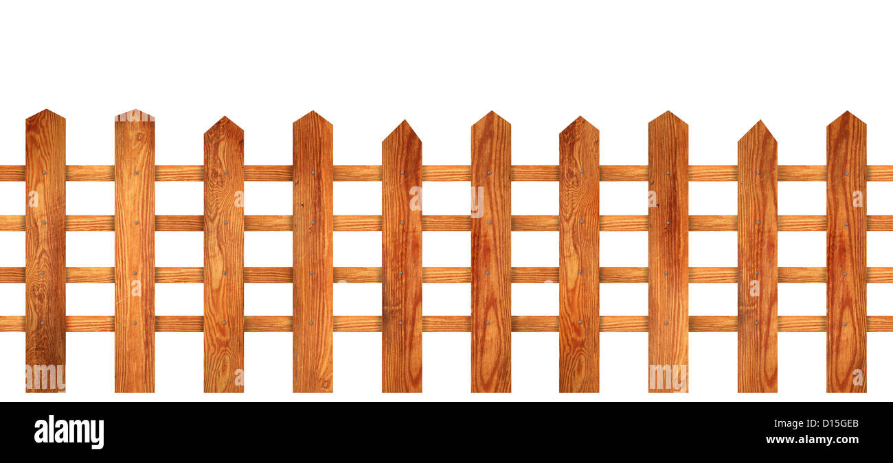 Beautiful wooden fence with natural wood pattern slats Stock Photo - Alamy