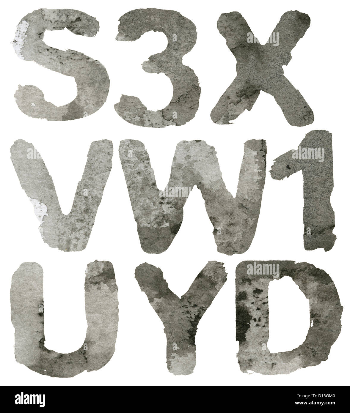 Ink alphabet hi-res stock photography and images - Alamy