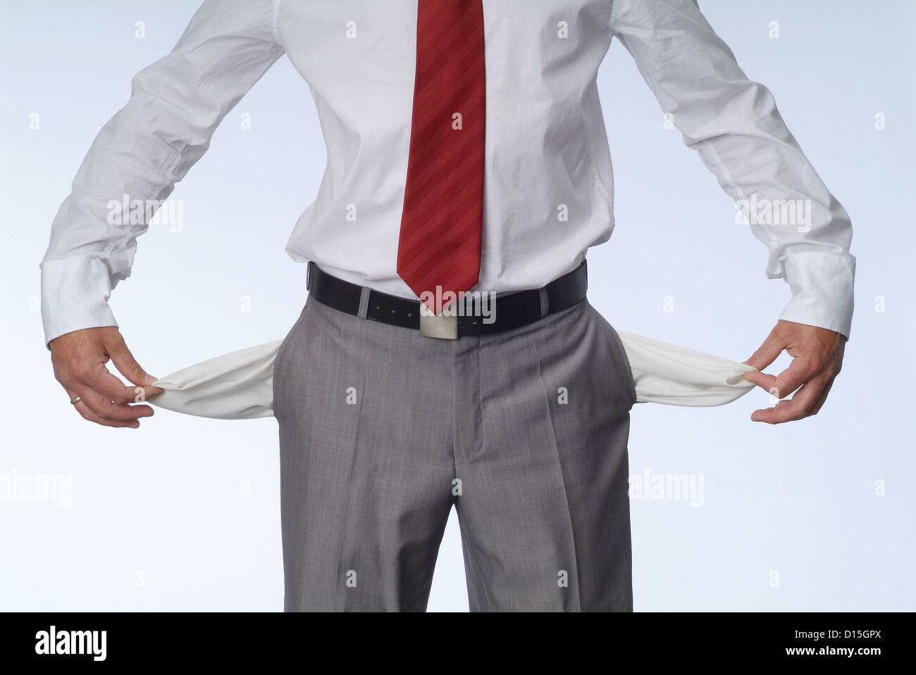Hamburg, Germany, a man with empty pockets Stock Photo - Alamy