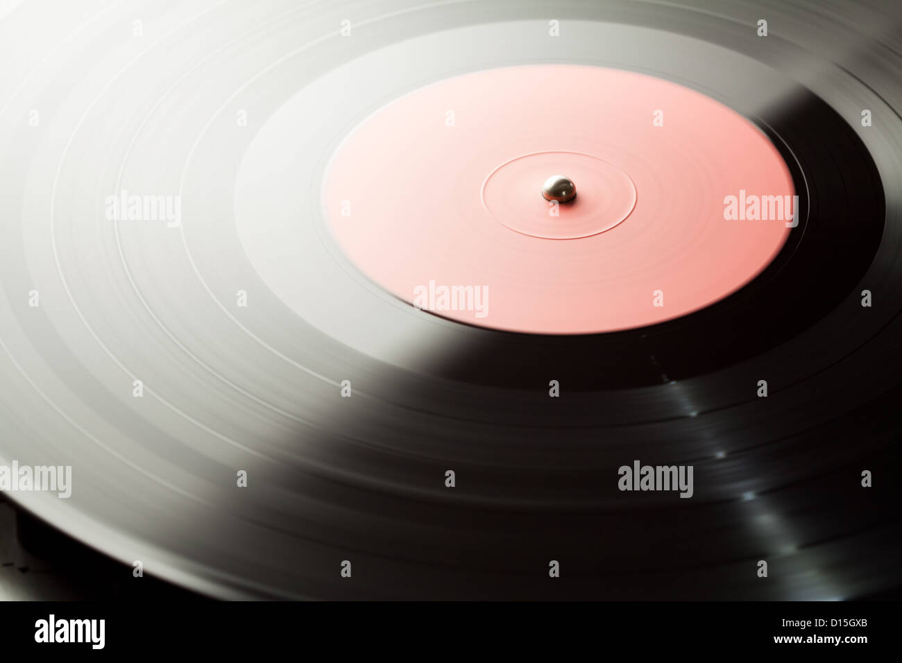 Spinning vinyl record. Motion blur image Stock Photo - Alamy