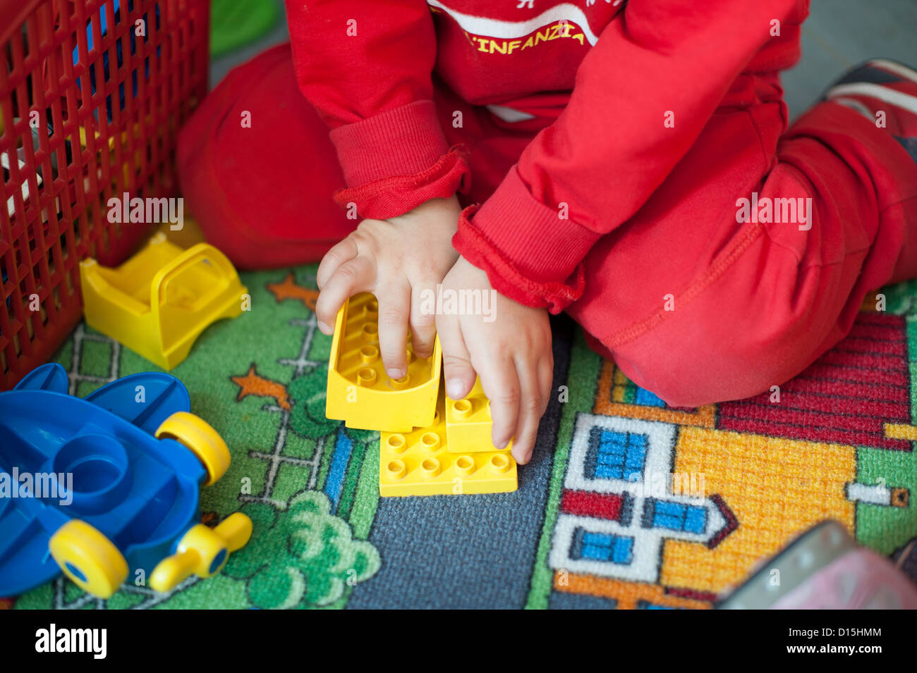 Child lego toys hands hi-res stock photography and images - Alamy