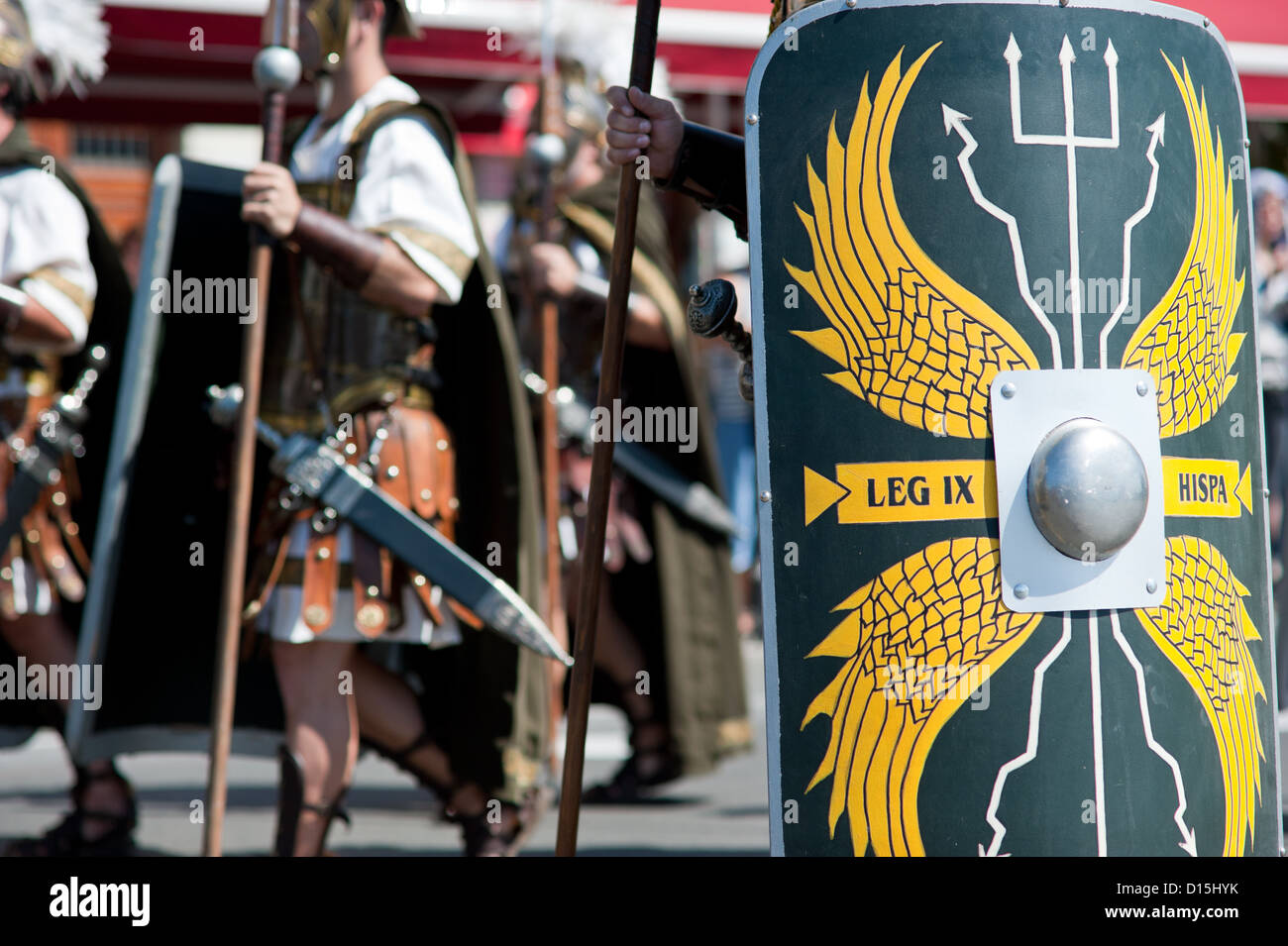 Santander, Spain: Cantabrian wars. Parade recreating the landing of ...