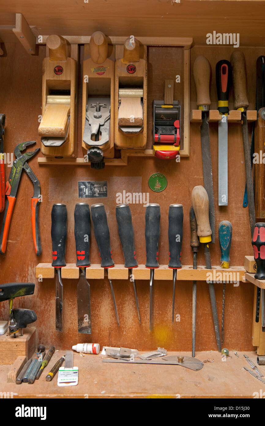 Duesseldorf, Germany, tool cabinet in carpentry Stock Photo - Alamy
