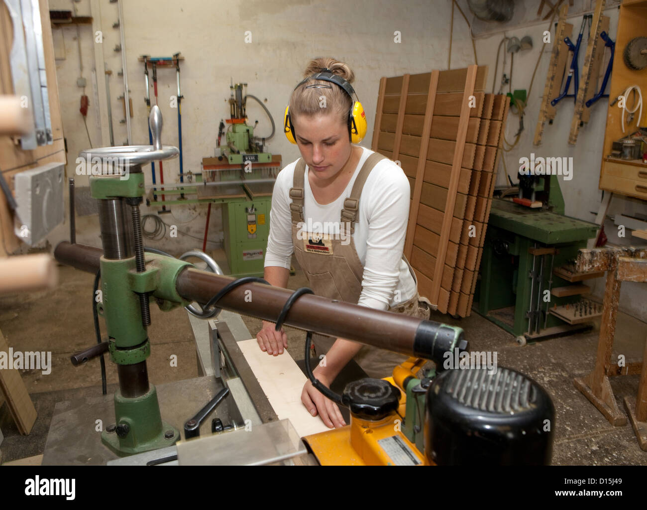 Duesseldorf, Germany, for a carpenter apprentices in carpentry Stock ...