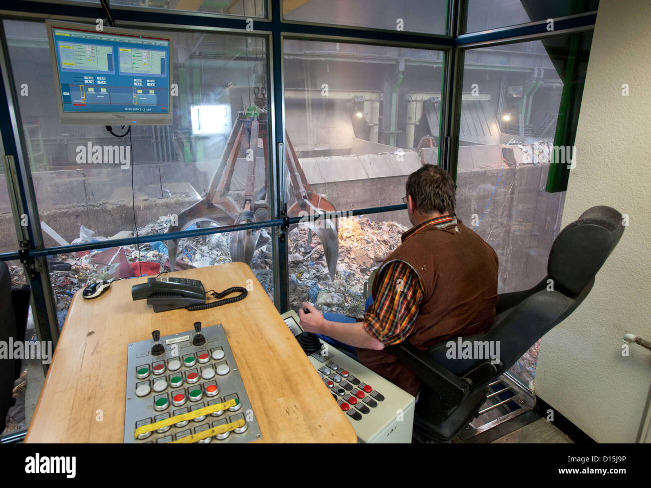 Herten, Germany, AGR incineration plant Stock Photo - Alamy
