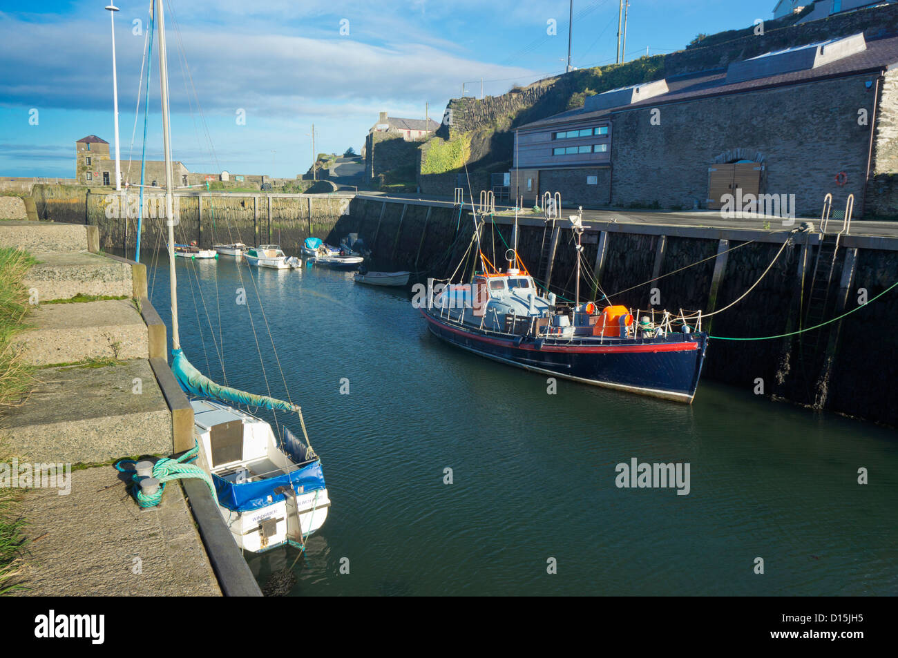 Amlwch Port Amlwch Anglesey North Wales Uk. boat house/ Heritage Centre ...