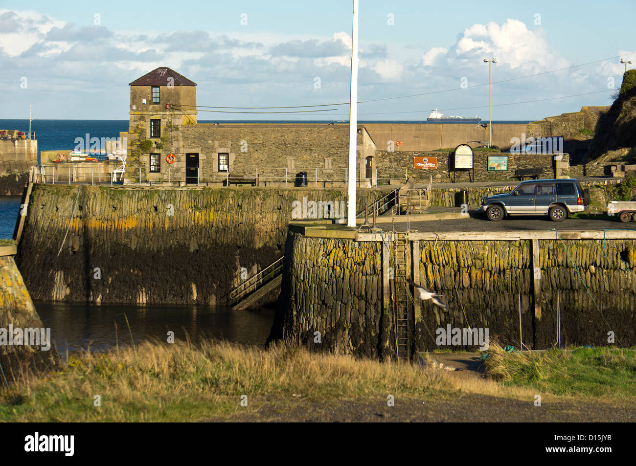 Amlwch Port Amlwch Anglesey North Wales Uk.Watch tower Stock Photo - Alamy